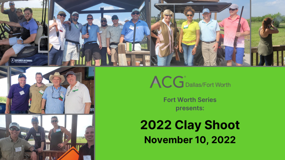 2022 ACG DFW - Fort Worth November Clay Shoot | ACG Dallas/Fort Worth